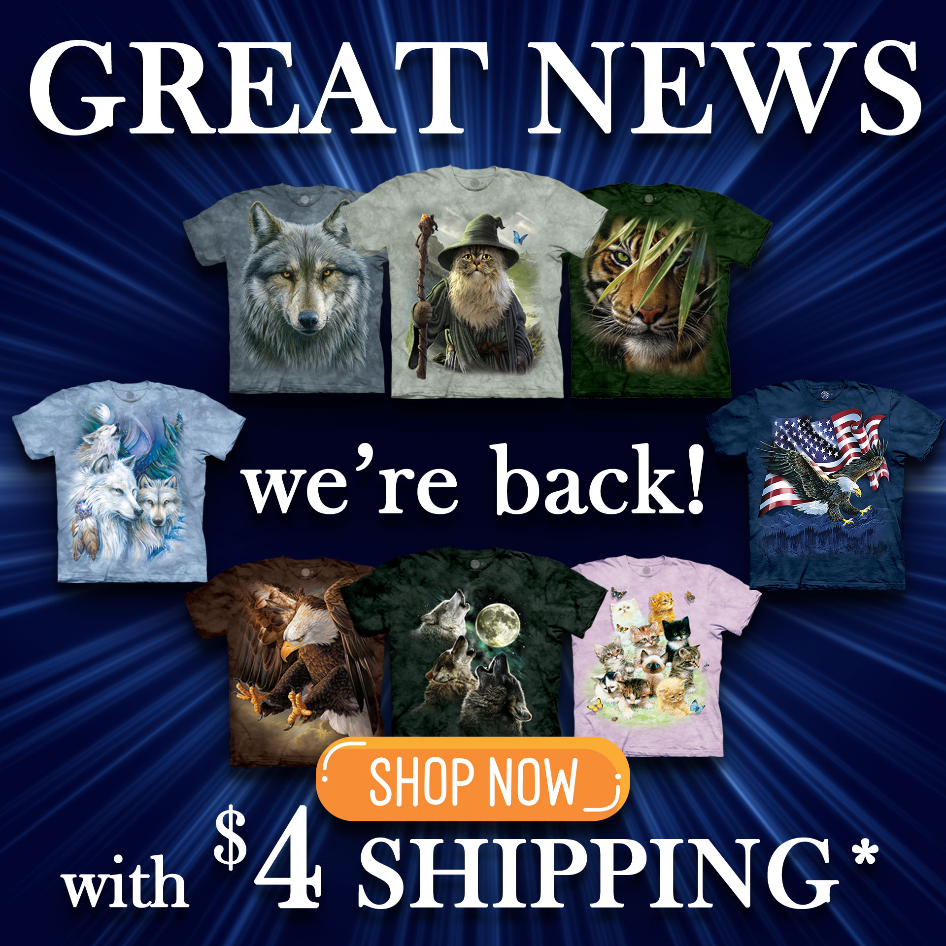 GREAT NEWS We're Back with $4 Shipping* - THe Mountain Retail News 10-18-23