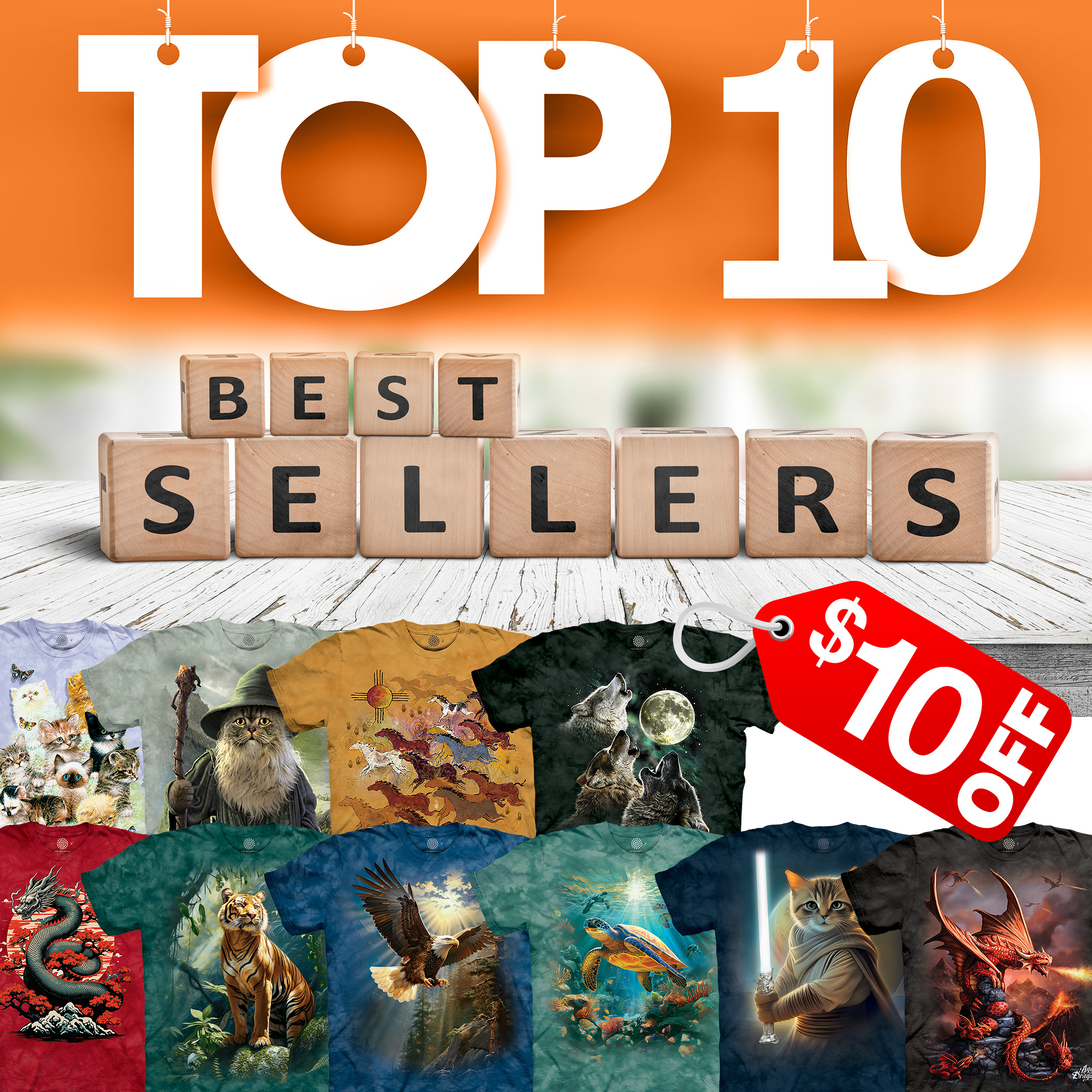 $10 OFF TOP 10 Best Sellers - The Mountain Retail News 08-20-24