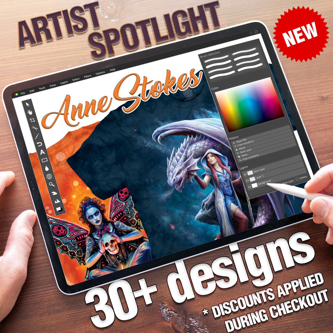 Anne Stokes Artist Spotlight 18 NEW Fantasy Tees - The Mountain Retail ...