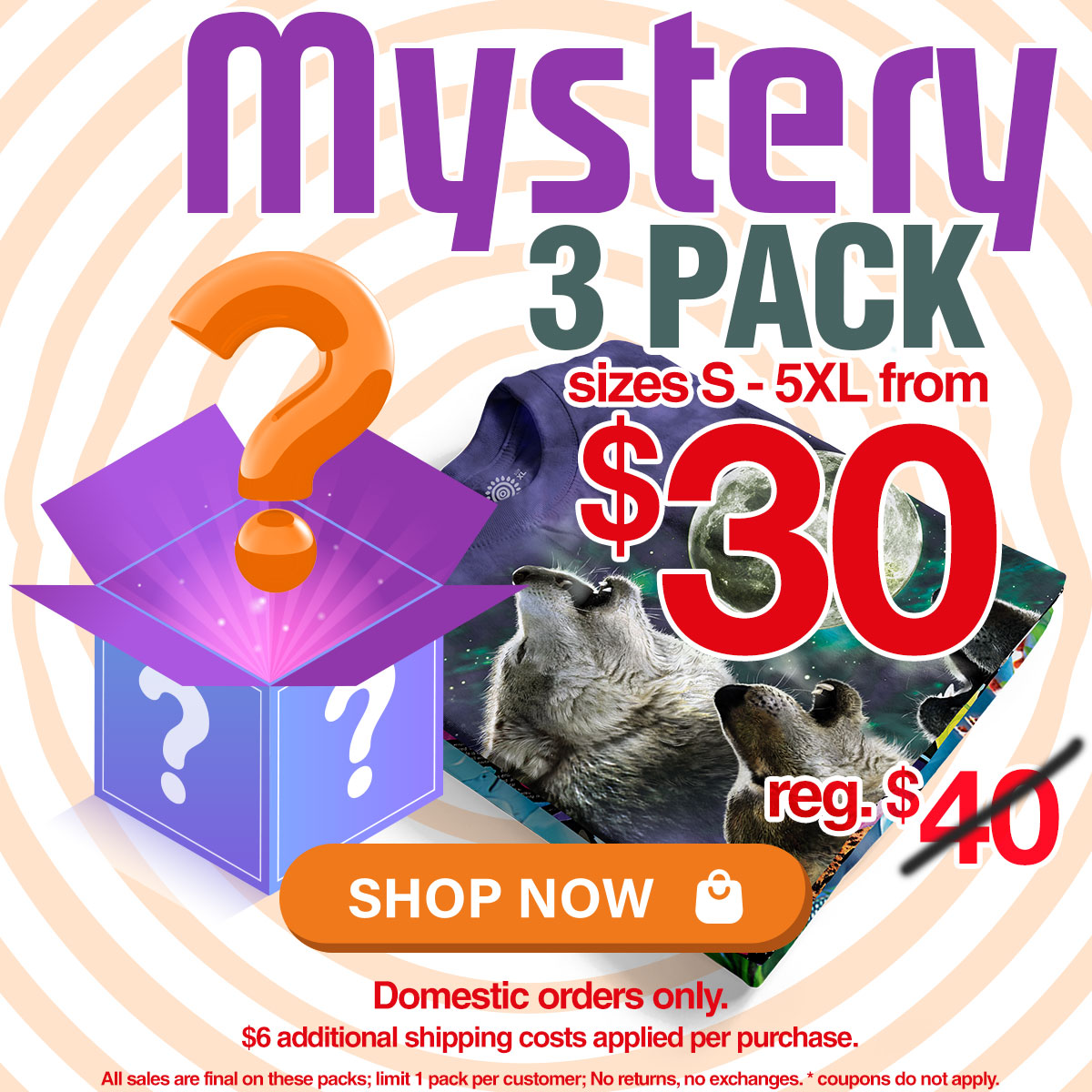 $10 OFF ? Mystery Packs + $8.50 Clearance Sale - The Mountain Retail ...