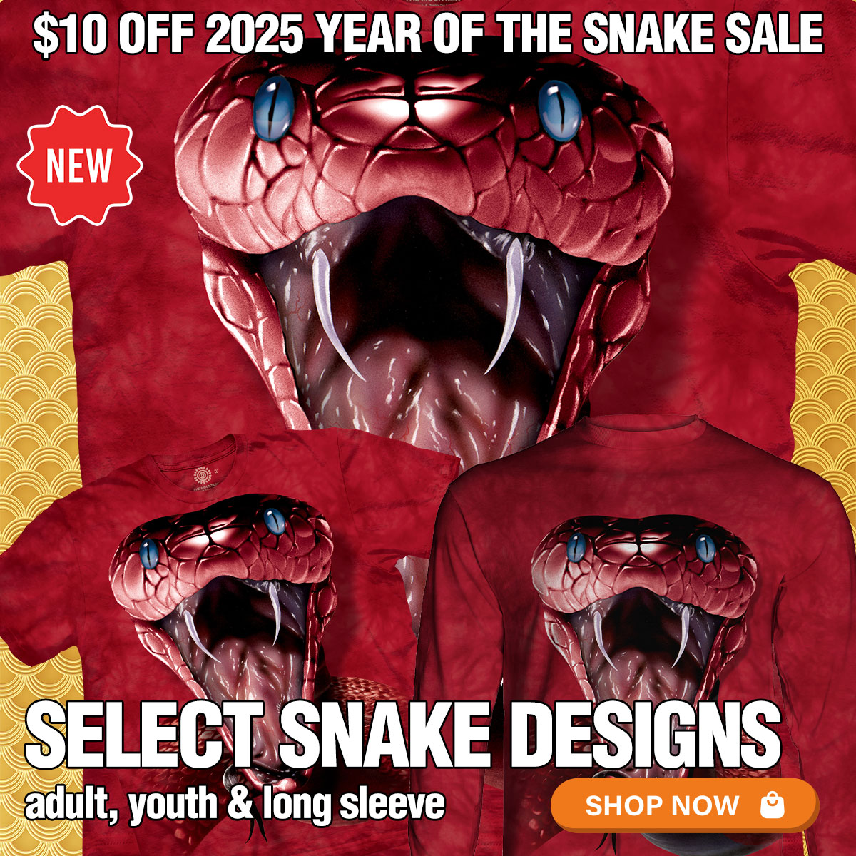 $10 OFF Year of the Snake SALE - The Mountain Retail News 01-30-25